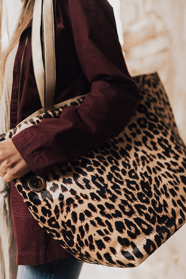 Leopard So Chic Tote in Gold • Impressions Online Boutique