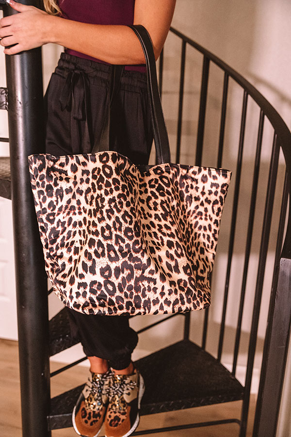 Leopard So Chic Tote in Black • Impressions Online Boutique