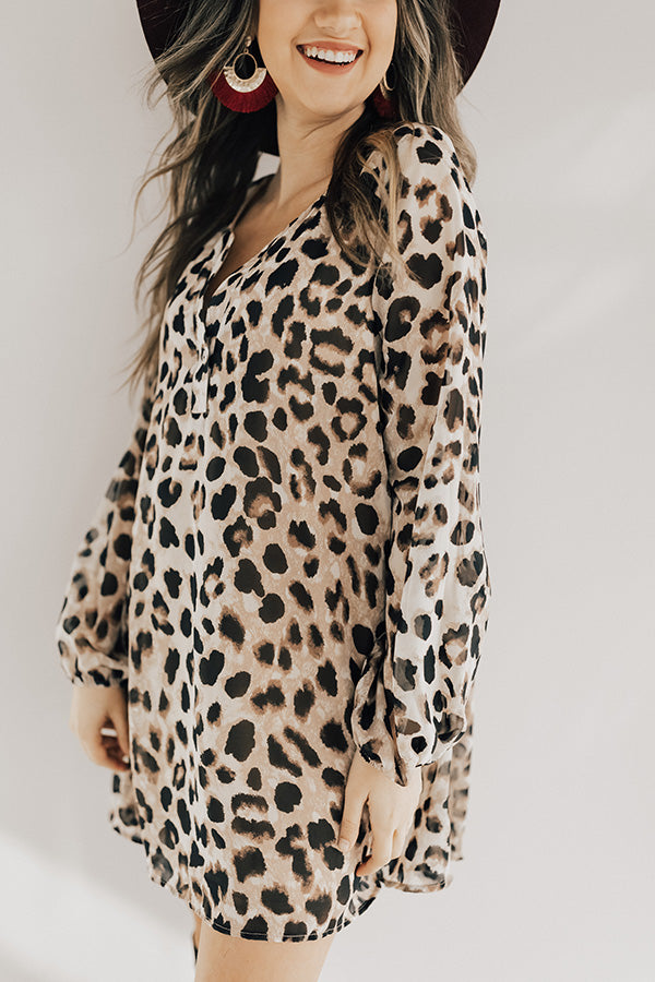 Let's Celebrate Leopard Tunic Dress • Impressions Online Boutique