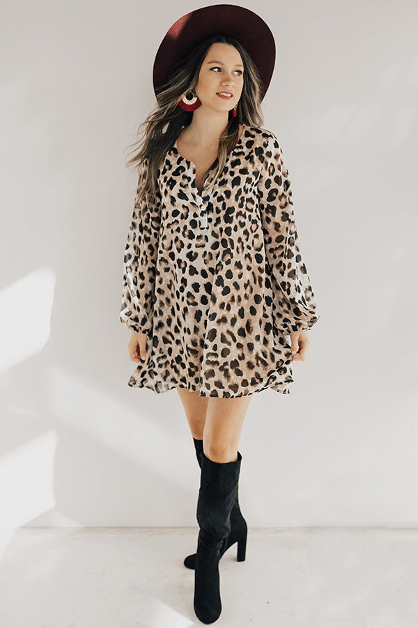 Let's Celebrate Leopard Tunic Dress • Impressions Online Boutique