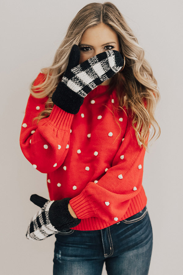 Hello Holiday Buffalo Check Mittens – Impressions Online Boutique