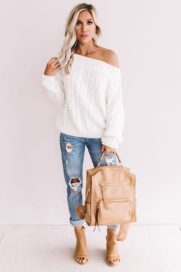 Cuddle Weather Ultra Soft Sweater In Ivory • Impressions Online Boutique