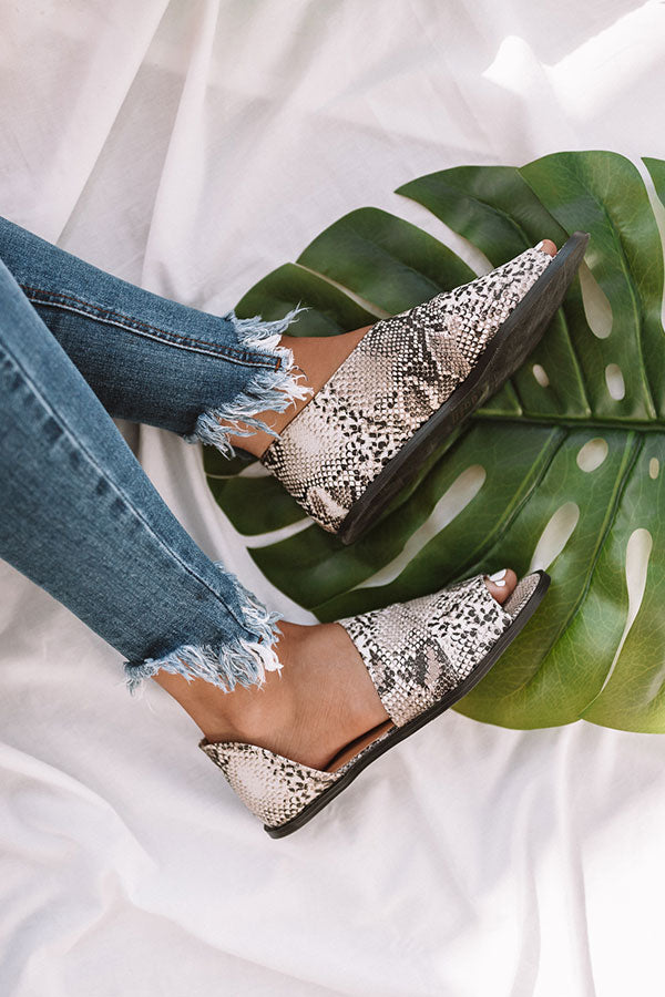 The Basel Snake Print Flat • Impressions Online Boutique