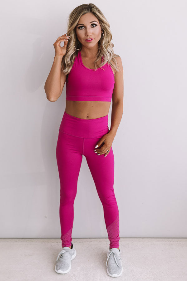 Boss Babe Sports Bra in Hot Pink • Impressions Online Boutique