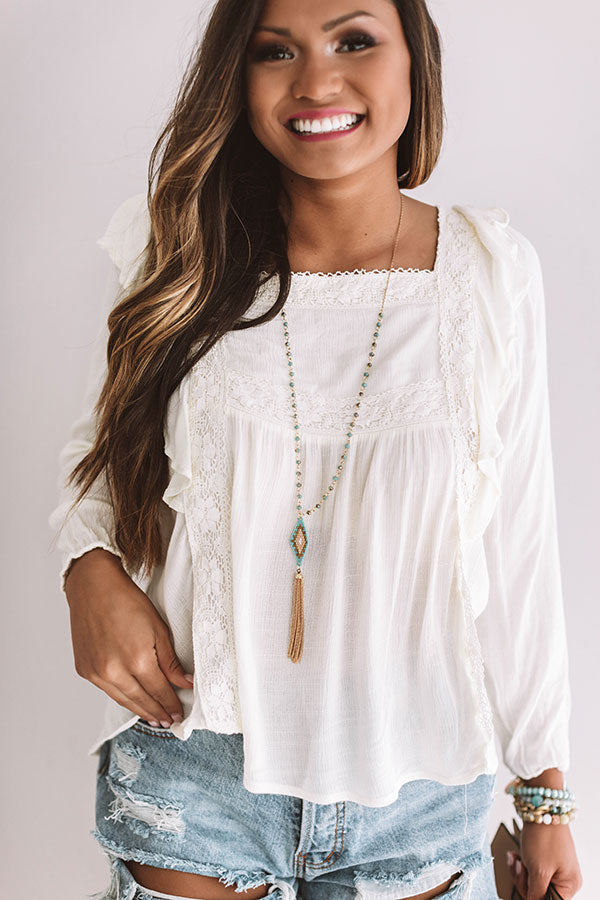 Charmingly Chic Shift Top In Ivory • Impressions Online Boutique