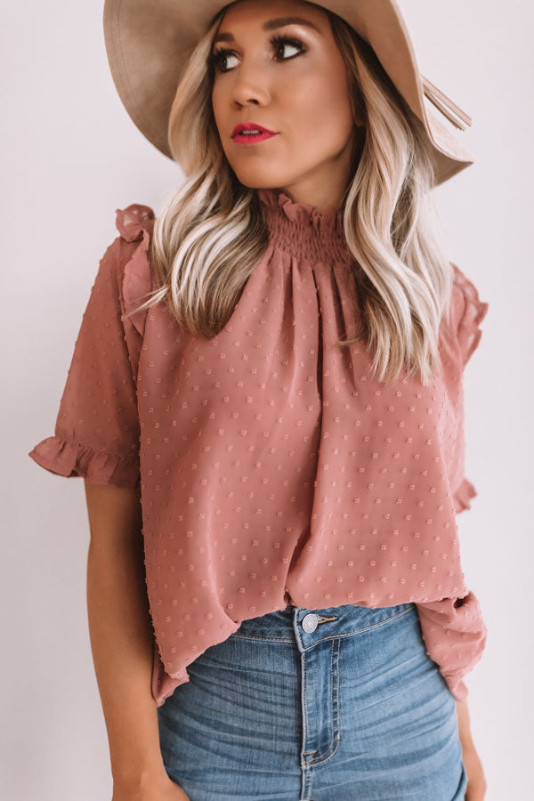 The Sweet One Shift Top In Rustic Rose • Impressions Online Boutique