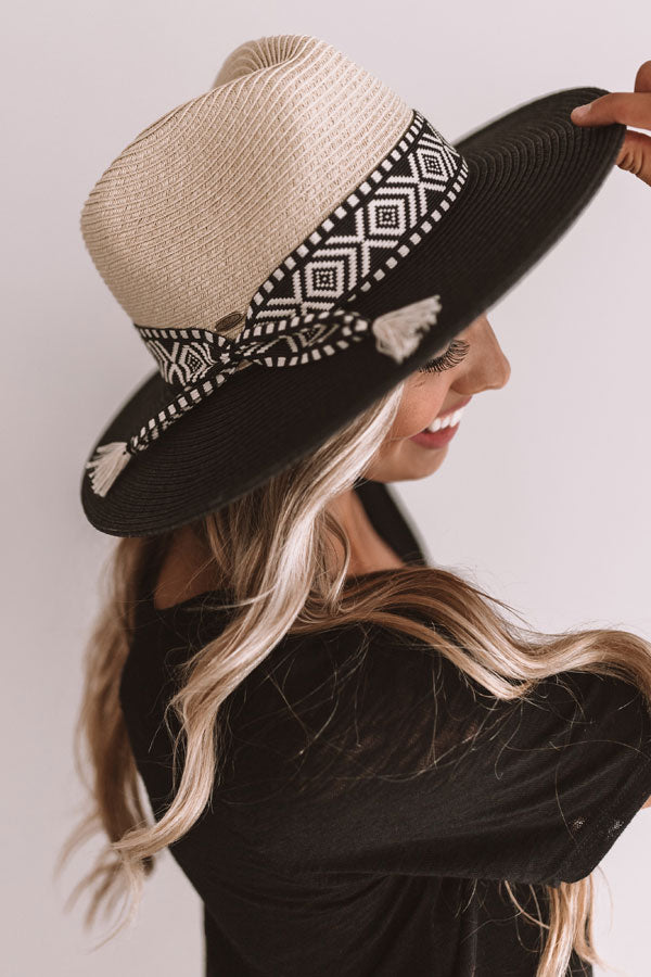 Chic In Miami Hat In Black • Impressions Online Boutique