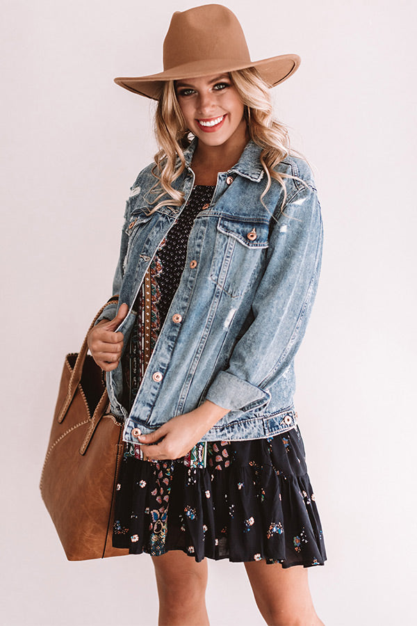 Up For Anything Denim Jacket – Impressions Online Boutique