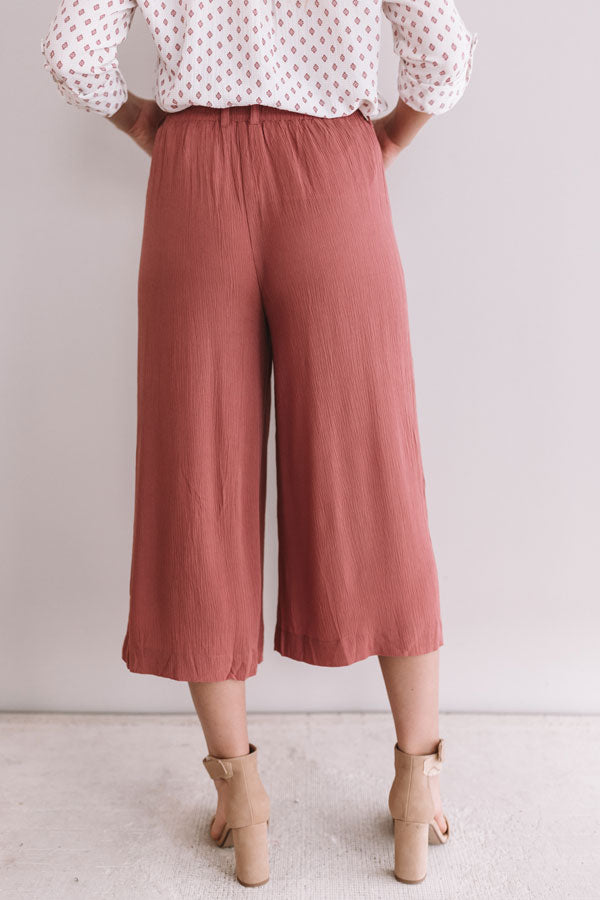 Summer Dreams High Waist Pants In Rustic Rose • Impressions Online Boutique