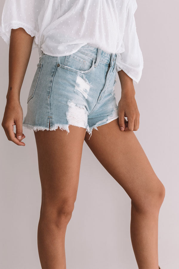 The Camber Distressed High Waist Shorts • Impressions Online Boutique