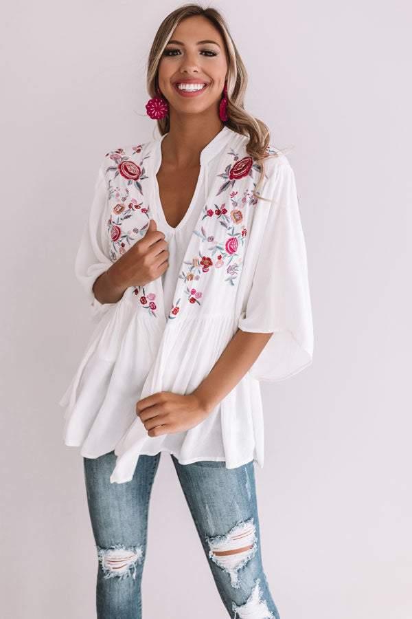 Dazzling Details Embroidered Overlay – Impressions Online Boutique