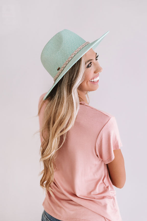 Sunrise Beach Walk Hat In Mint – Impressions Online Boutique