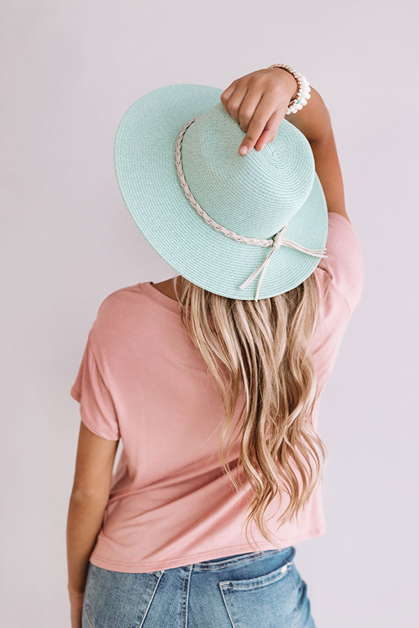 Sunrise Beach Walk Hat In Mint – Impressions Online Boutique