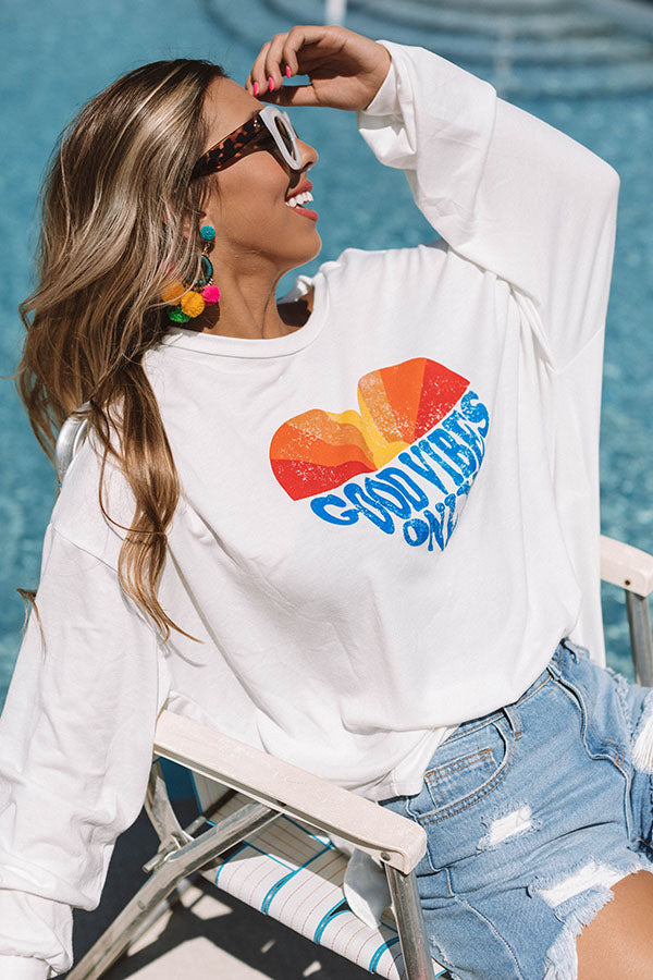 Good Vibes Only Sweatshirt – Impressions Online Boutique