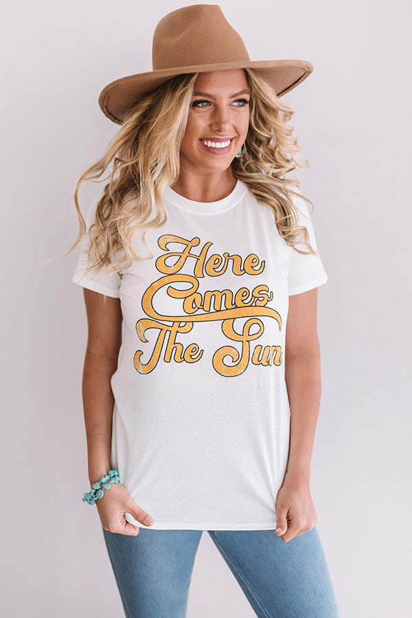 Here Comes The Sun Shift Tee • Impressions Online Boutique