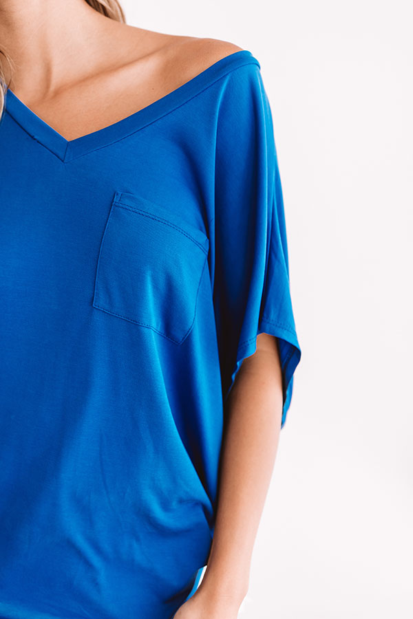 TGIF Boyfriend Tee In Royal Blue – Impressions Online Boutique