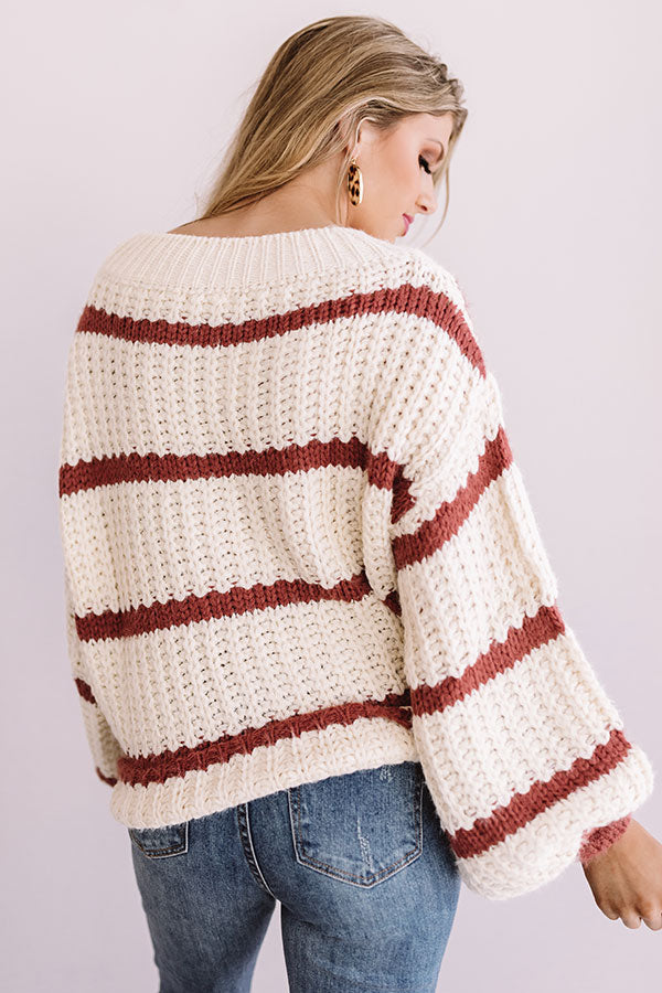 Bubbly And Bonfires Knit Sweater in Dusty Rose • Impressions Online ...
