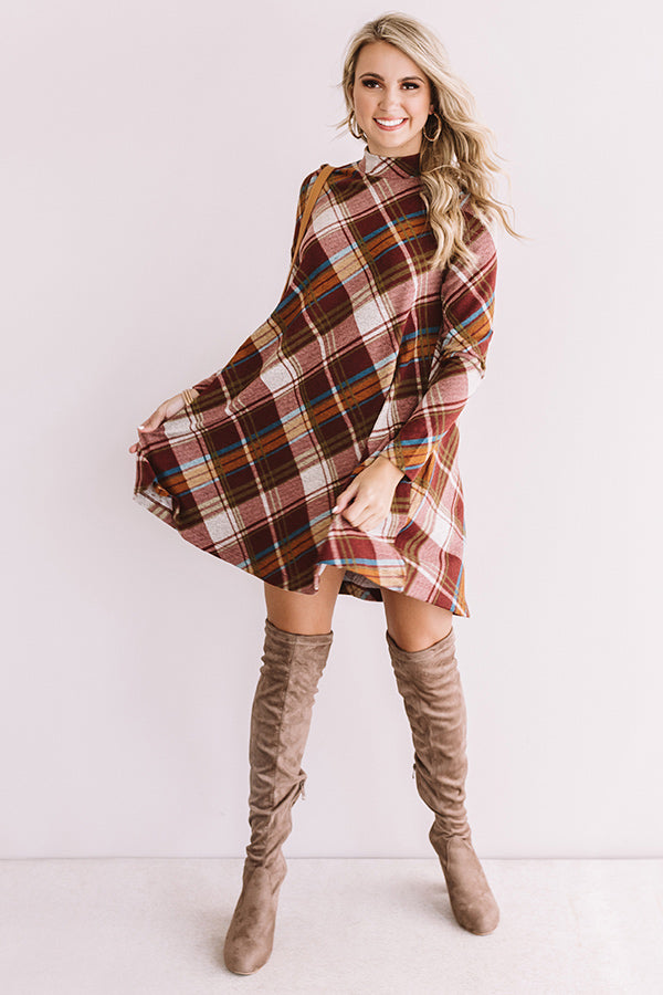 Fall Greetings Plaid Shift Dress • Impressions Online Boutique