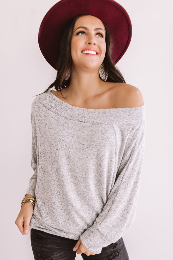 Autumn's Arrival Shift Top In Grey – Impressions Online Boutique