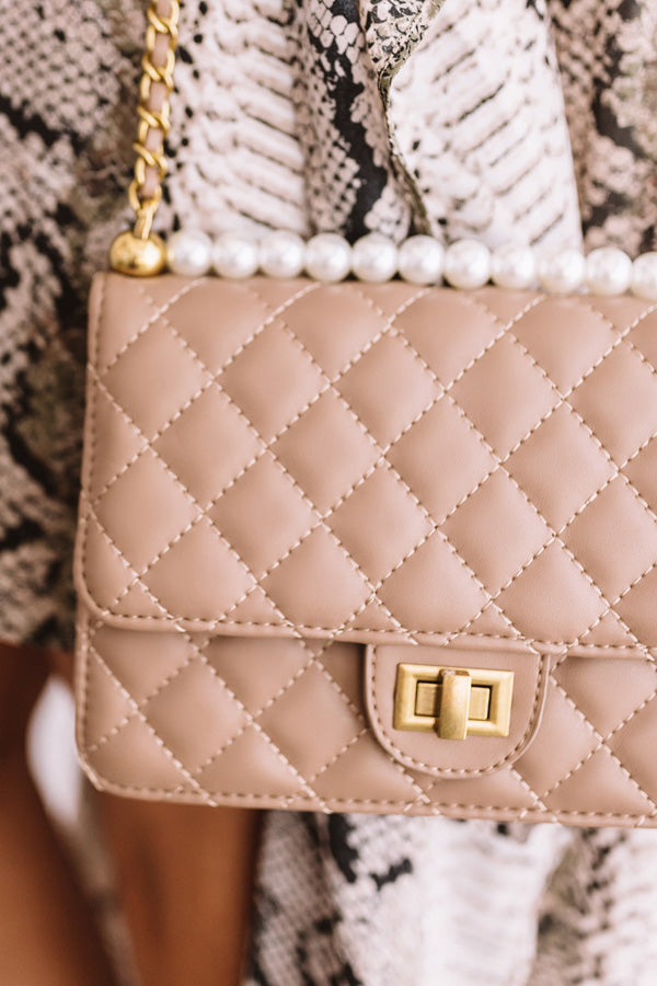 Fancy In France Faux Leather Purse in Mocha • Impressions Online Boutique