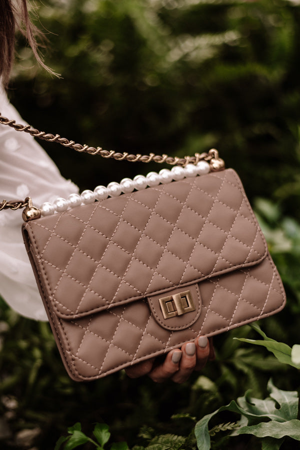 Fancy In France Faux Leather Purse in Mocha • Impressions Online Boutique