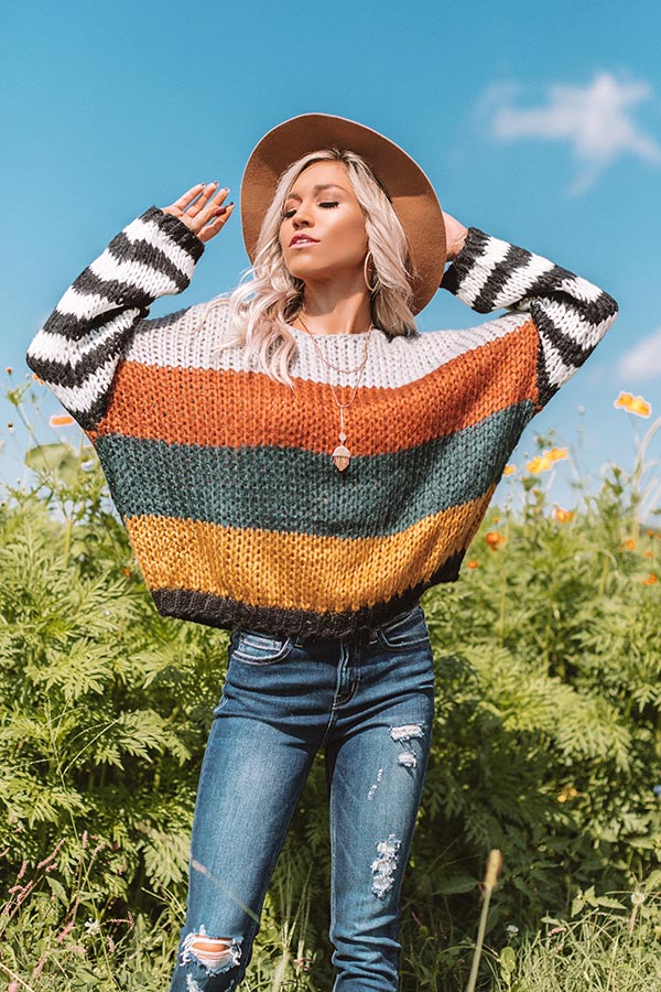 Bonfire Beautiful Knit Sweater • Impressions Online Boutique