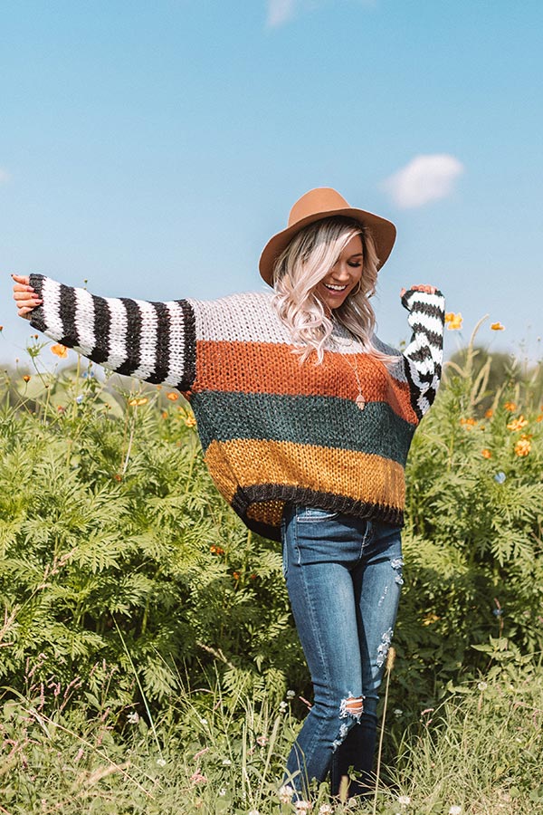 Bonfire Beautiful Knit Sweater • Impressions Online Boutique