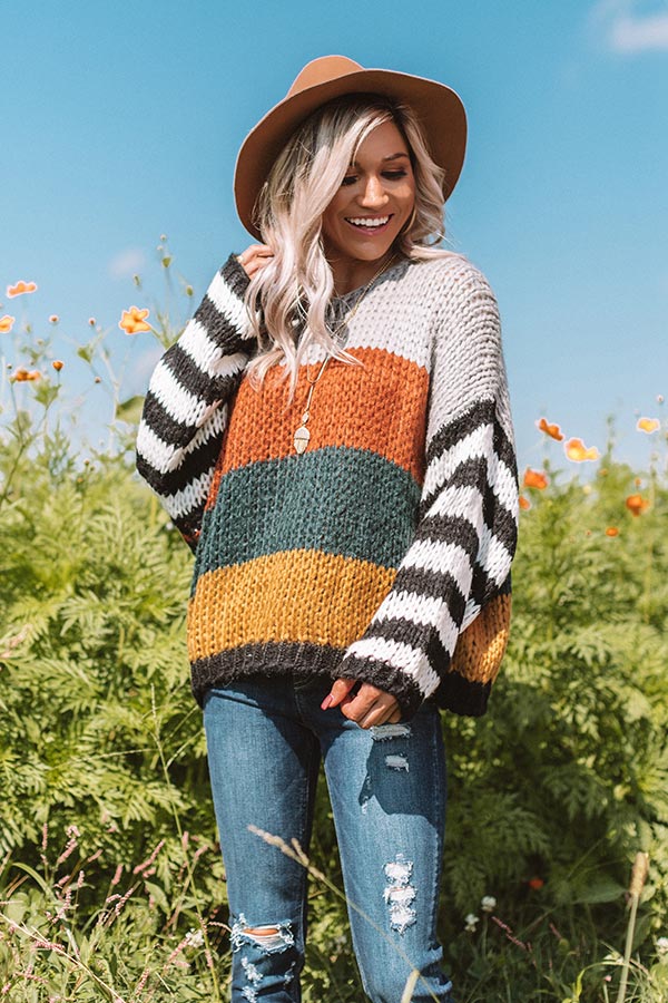 Bonfire Beautiful Knit Sweater • Impressions Online Boutique