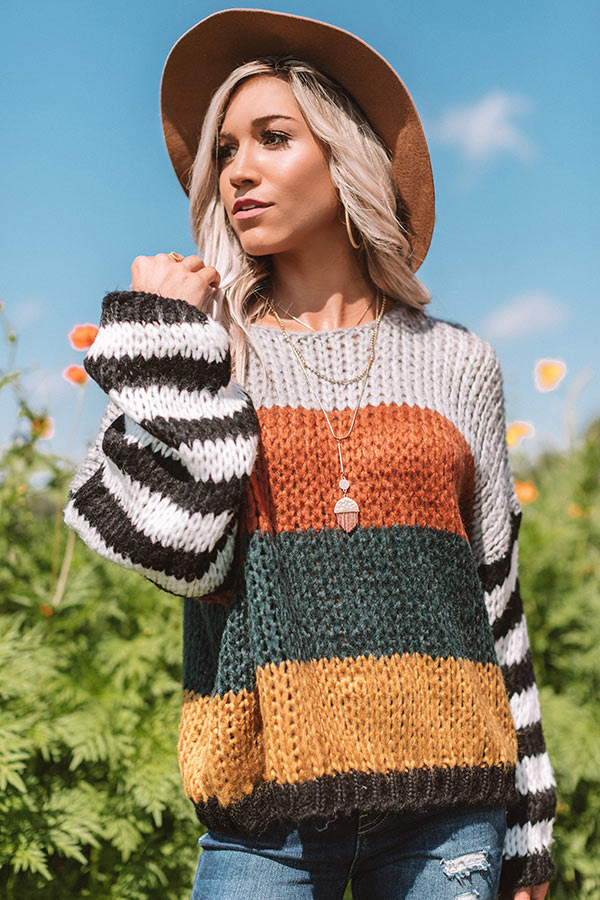 Bonfire Beautiful Knit Sweater • Impressions Online Boutique