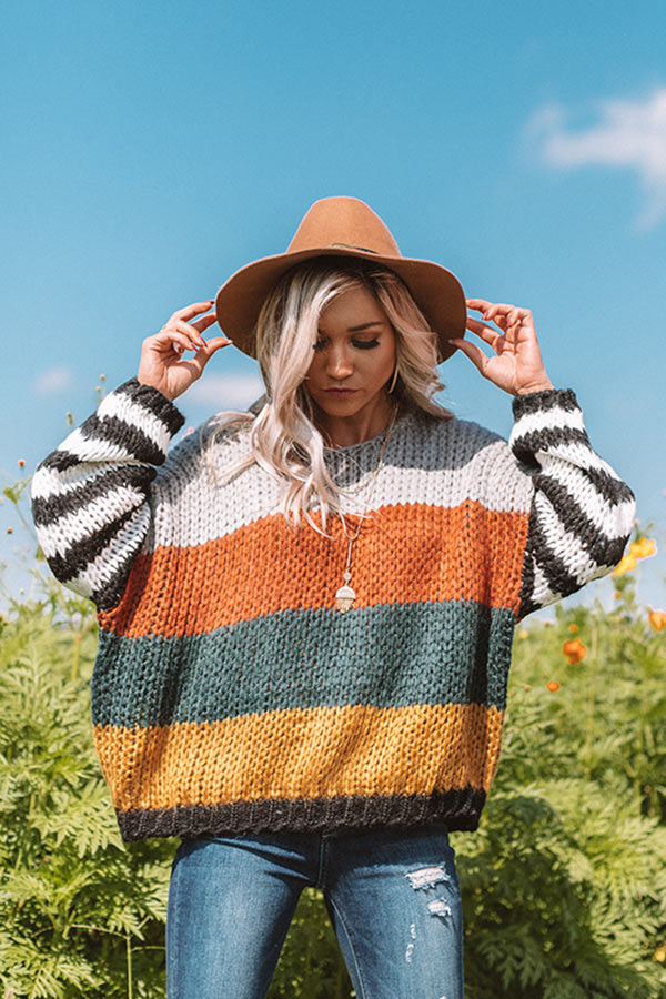 Bonfire Beautiful Knit Sweater • Impressions Online Boutique