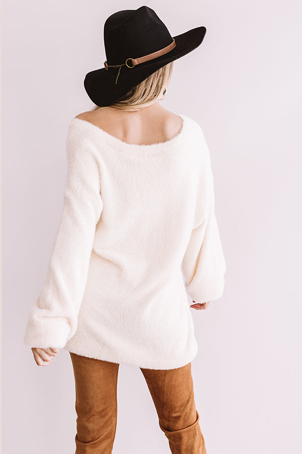 It's All The Rage Ultra Soft Sweater In Cream • Impressions Online Boutique
