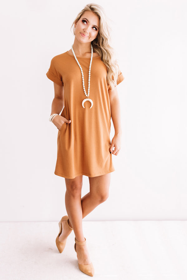 Chic Sway Shift Dress In Camel • Impressions Online Boutique