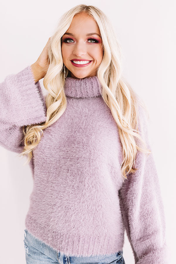 Ski Resort Romance Ultra Soft Sweater In Lavender • Impressions Online ...