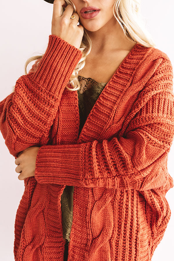 Autumn Debut Cable Knit Cardigan • Impressions Online Boutique