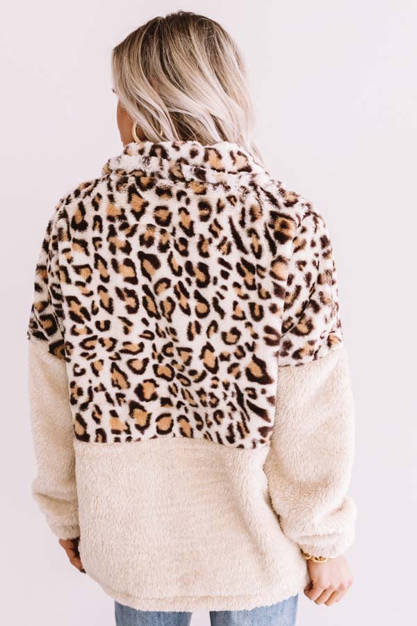 Sweet And Snuggly Leopard Pullover • Impressions Online Boutique