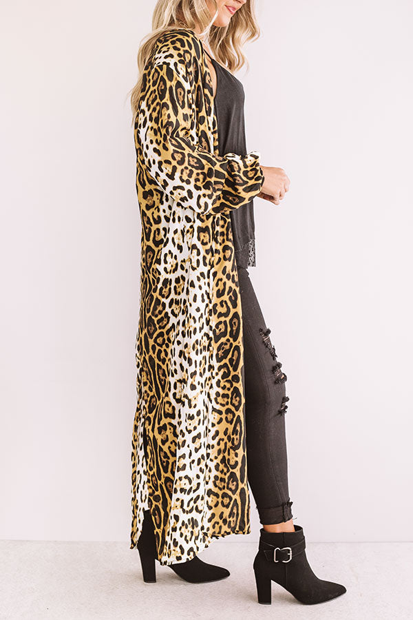 Weekend Ritual Leopard Duster • Impressions Online Boutique