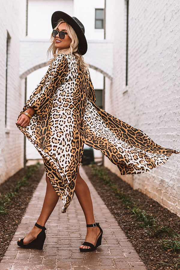 Weekend Ritual Leopard Duster • Impressions Online Boutique