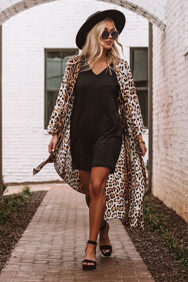 Weekend Ritual Leopard Duster • Impressions Online Boutique