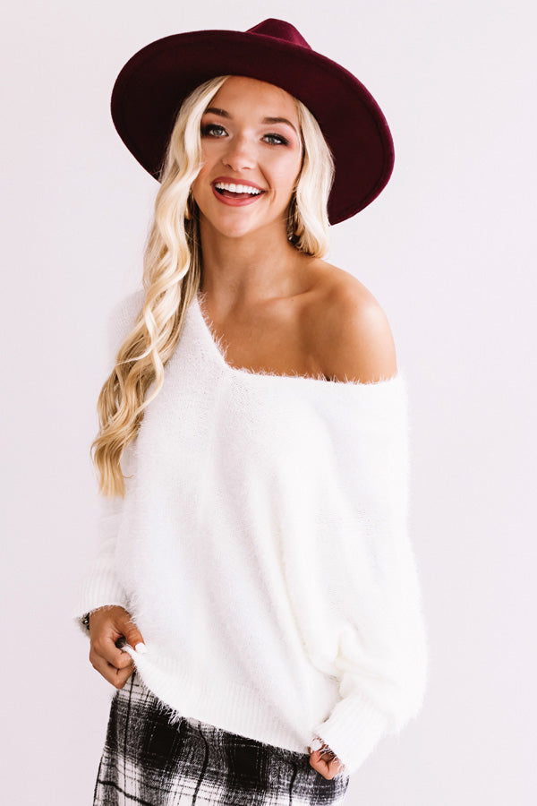 Cuddles In Cali Ultra Soft Sweater In White • Impressions Online Boutique