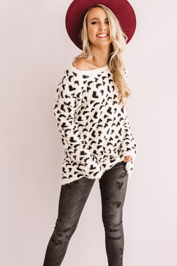 Living In Leopard Knit Sweater – Impressions Online Boutique