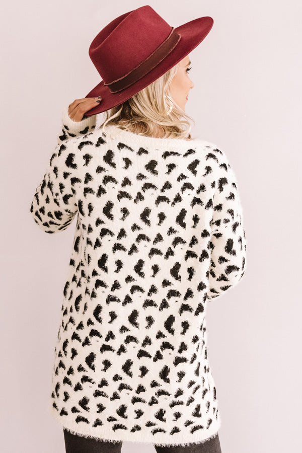 Living In Leopard Knit Sweater • Impressions Online Boutique