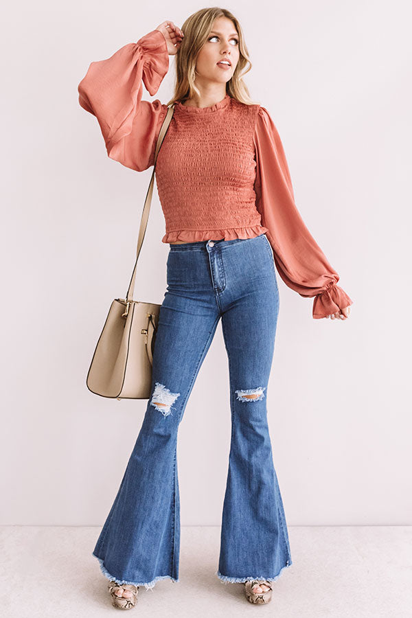 Sparkling Personality Smocked Top • Impressions Online Boutique