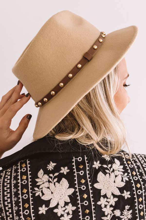 Exclusive Event Hat In Beige • Impressions Online Boutique