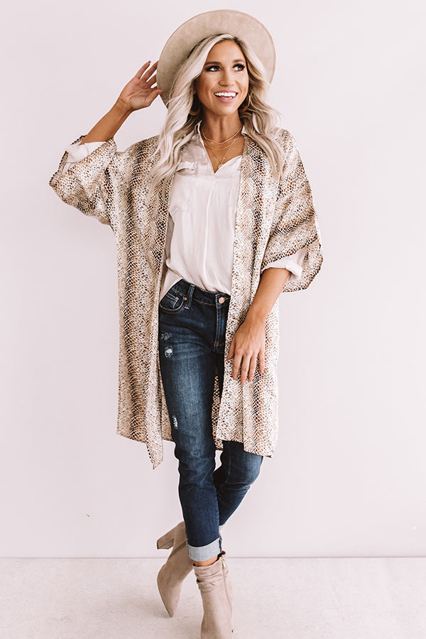 Call Of The Wild Satin Snake Print Overlay • Impressions Online Boutique