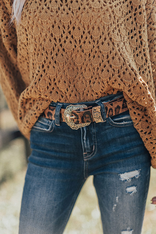 The Kennedy Leopard Belt • Impressions Online Boutique