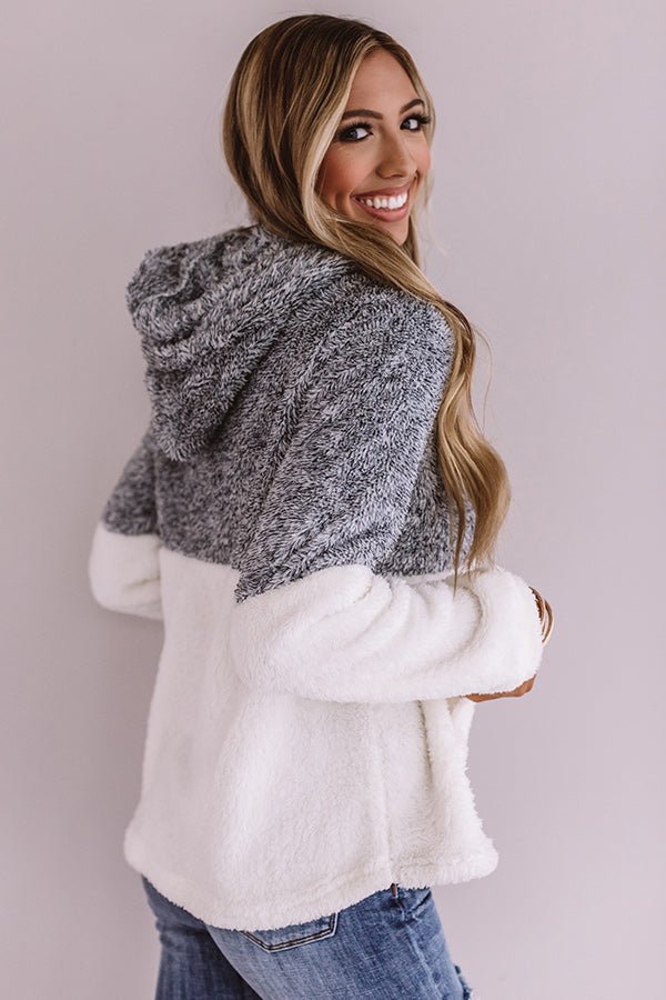 Cute And Cuddly Hoodie In Blue • Impressions Online Boutique