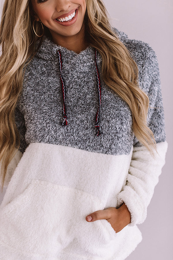 Cute And Cuddly Hoodie In Blue • Impressions Online Boutique