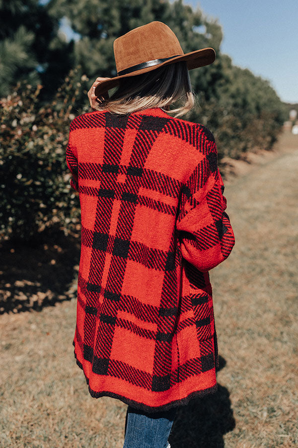 Must Be Manhattan Plaid Cardigan • Impressions Online Boutique