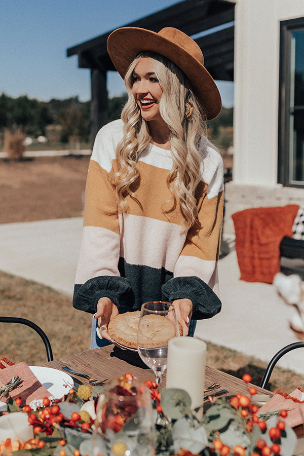 Peaks and Pinot Colorblock Sweater • Impressions Online Boutique