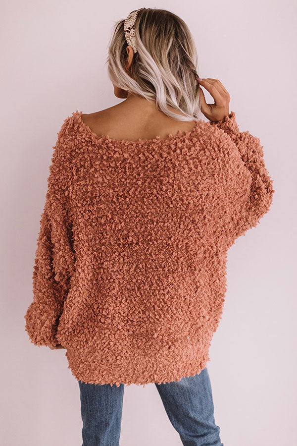 Keep It Close Knit Sweater in Light Rust • Impressions Online Boutique